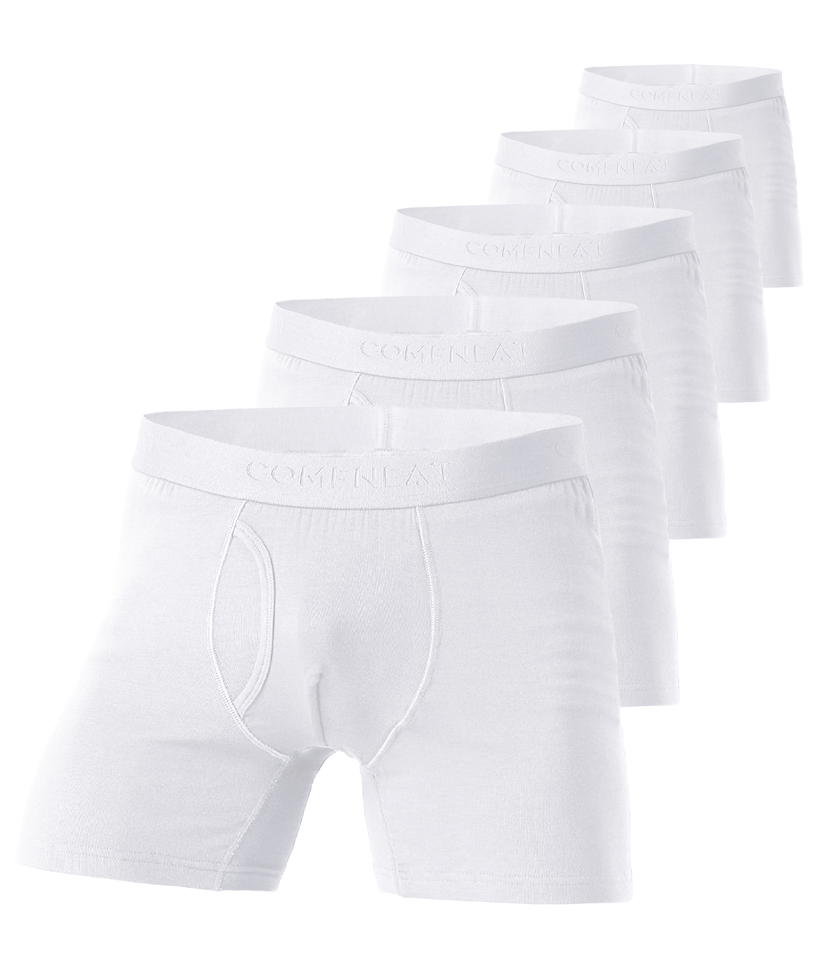 Comfneat Men's 5-Pack One Size Boxer Briefs